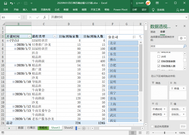 利用excel的power Pivot切片器制作动态仪表盘 O郭二爷o 爱编程爱python爱数据分析
