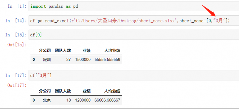 【pandas教程】pandasreadexcel函数sheetname参数详解 O郭二爷o 爱编程爱python爱数据分析